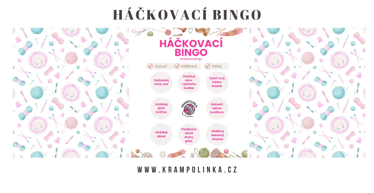 Zábavné háčkovací bingo s Krampolinkou – www.krampolinka.cz